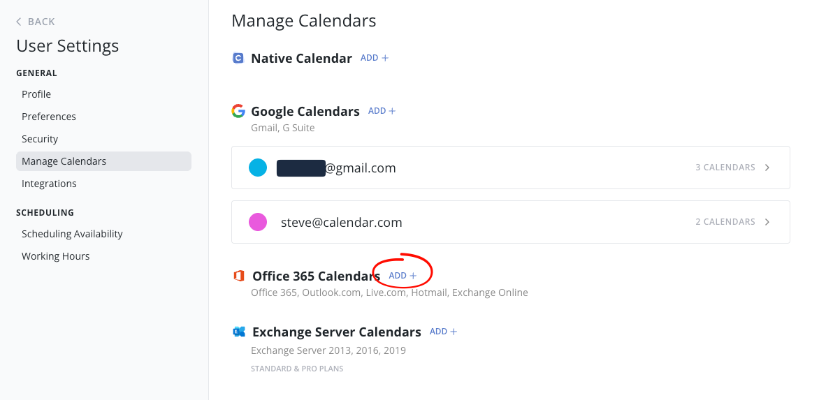 Connect Office 365 Calendar – Calendar