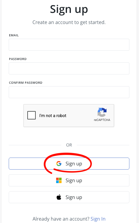 Login Via Google SSO – Calendar